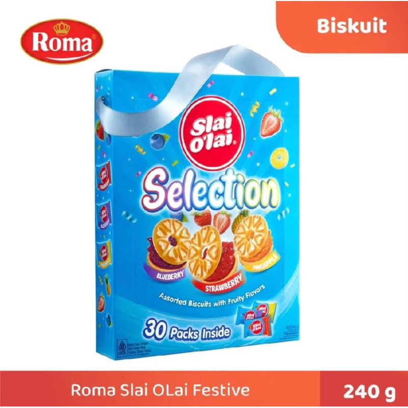 Jual Roma Slai Olai Selection Biskuit Festive Box isi 30pcs | Shopee ...