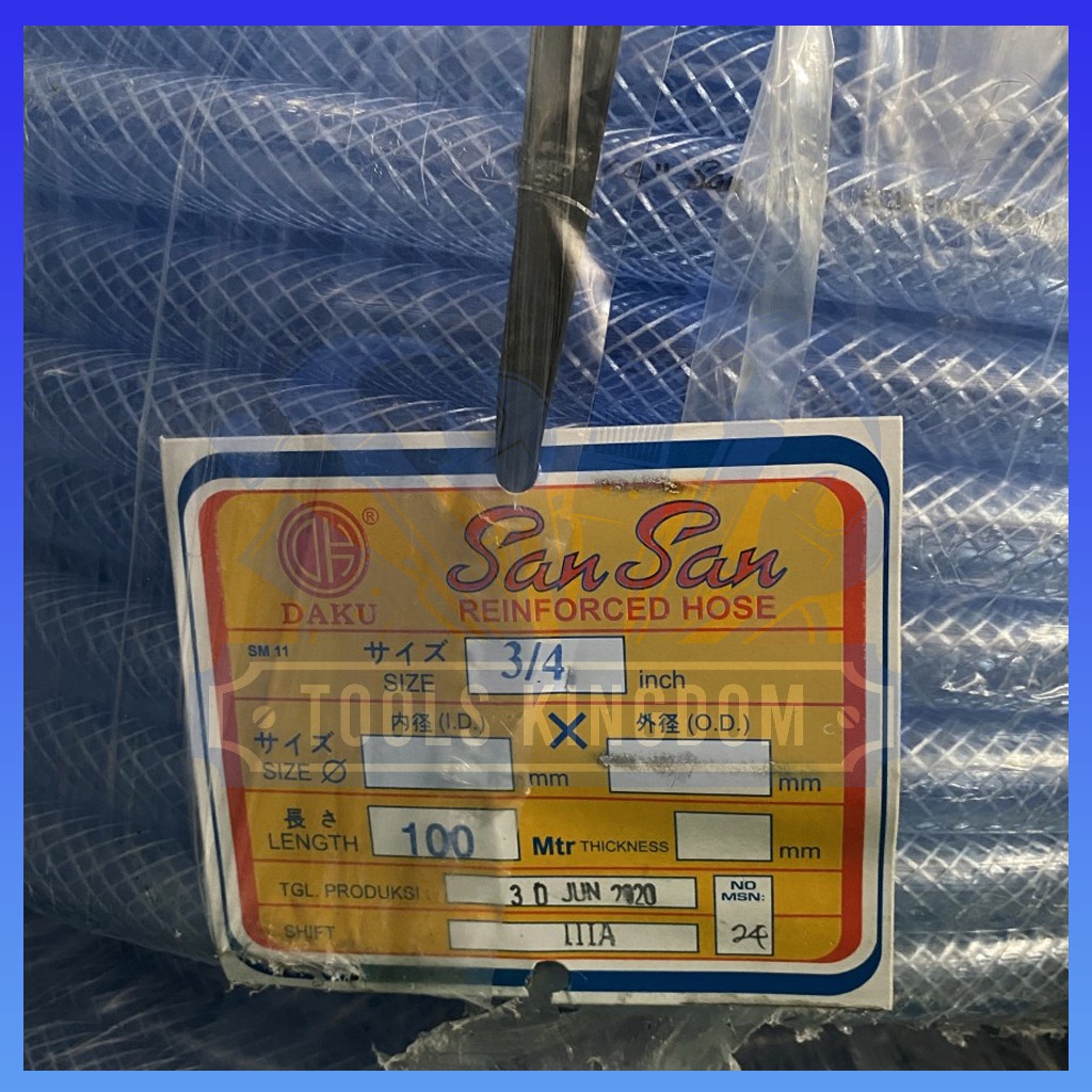Jual Selang Benang SANSAN 3/4" (harga per roll 100 mtr) - SANSAN Selang Benang | Shopee Indonesia