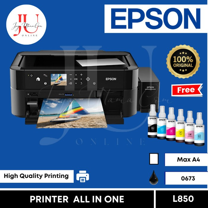 Jual Printer Epson L8050 Print Only / L850 All in One (Print, Scan, Copy) WiFi – Cetak ID Card ...