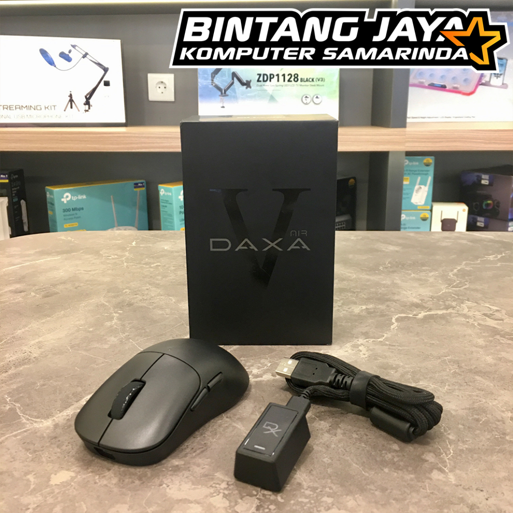 Jual Rexus Mouse Gaming Daxa Air V / DX-V9 Triple Connection - BLACK ...