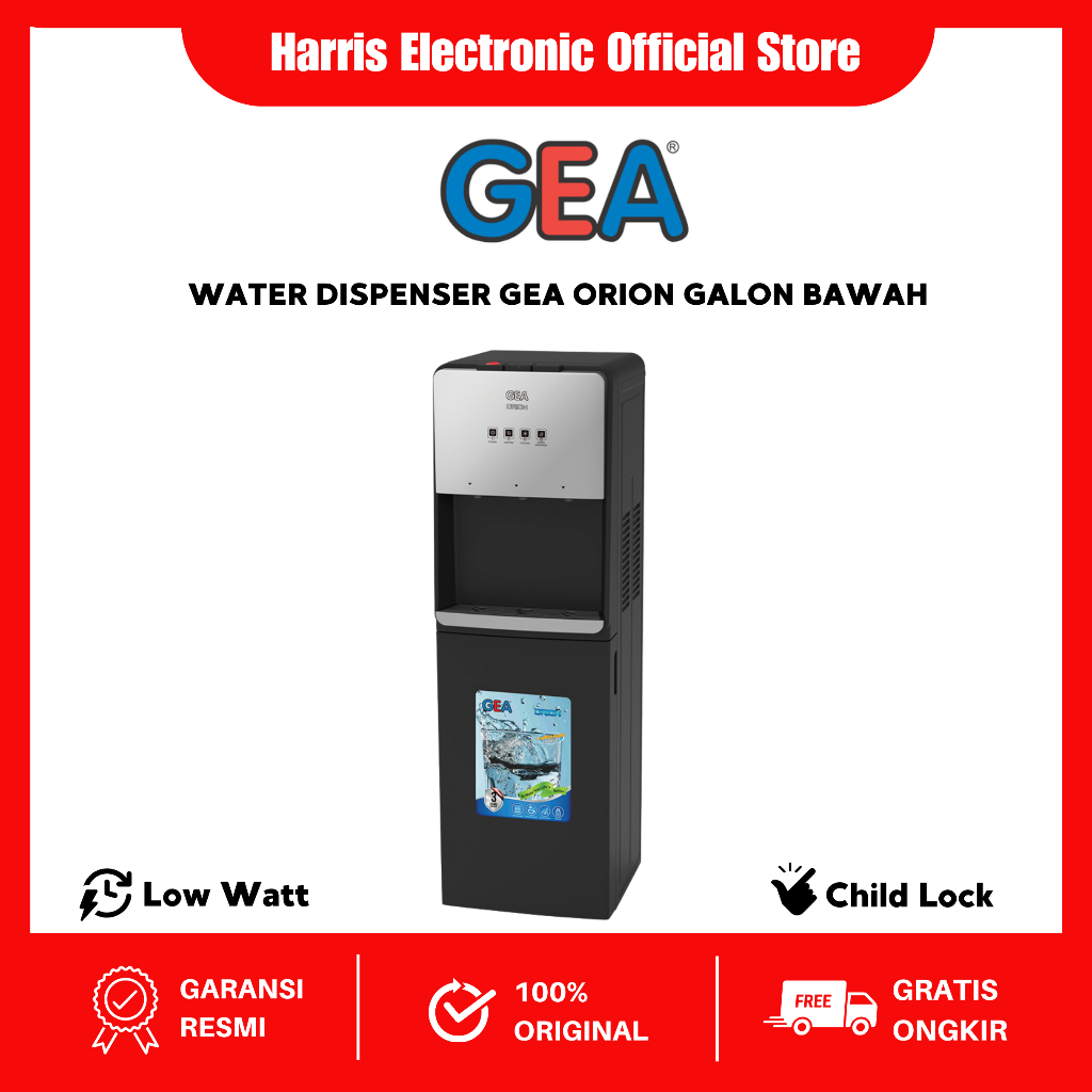 Jual GEA WATER DISPENSER ORION GALON BAWAH KOMPRESOR DISPENSER AIR ...