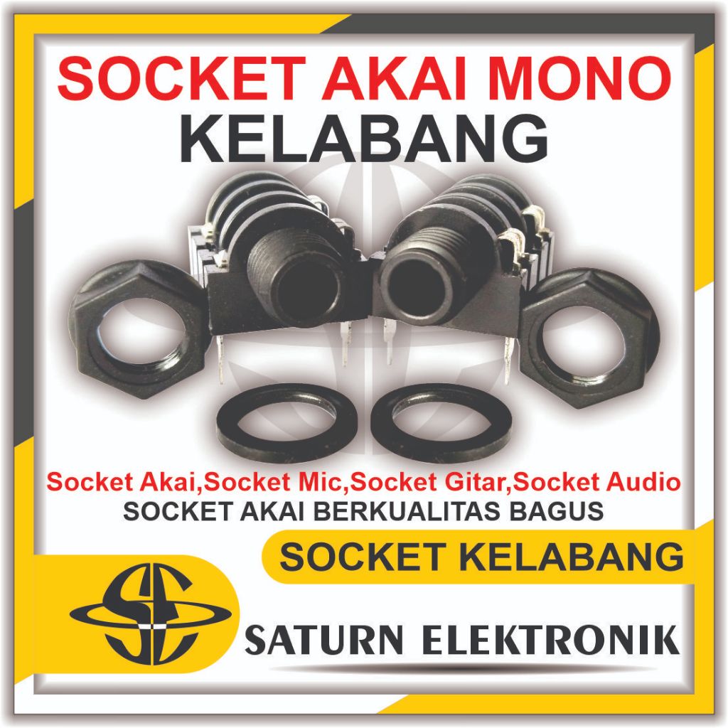 Jual Socket MIC Akai Stereo Kelabang 4Pin + MUR | Shopee Indonesia