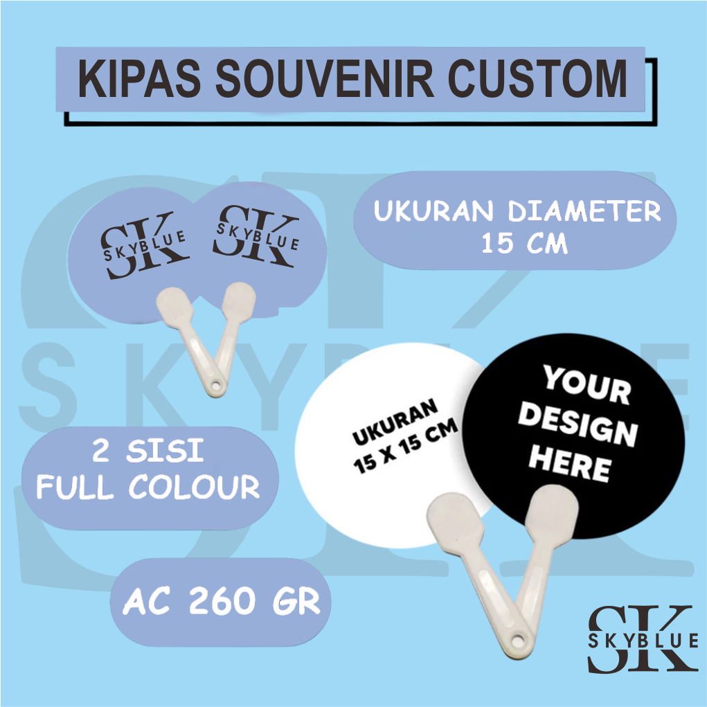 Jual CUSTOM CETAK KIPAS TANGAN ART PAPER MURAH HAND FAN KPOP SOUVENIR ...