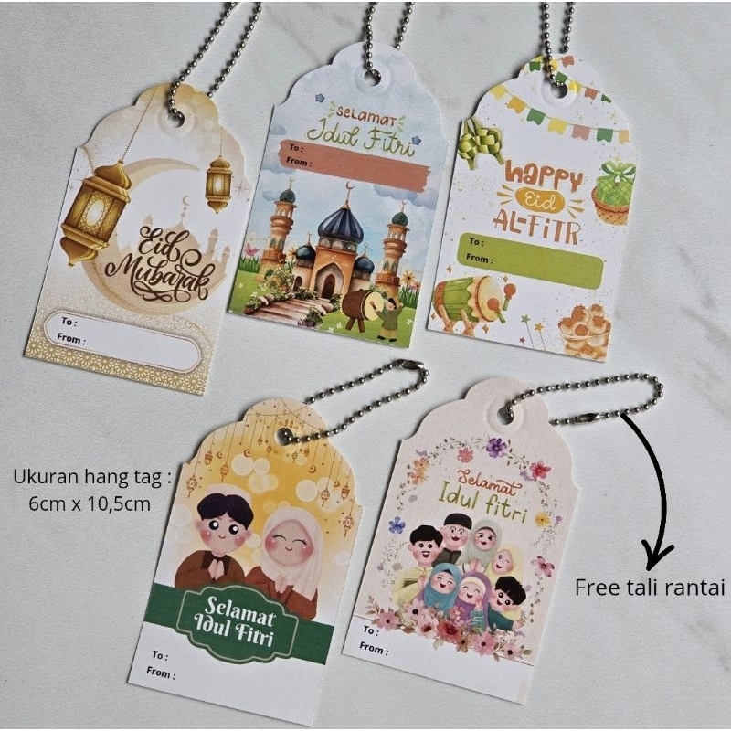 Jual Hang Tag Hari Raya Idul Fitri/Lebaran/Ramadhan/Eid Mubarak (10pcs ...