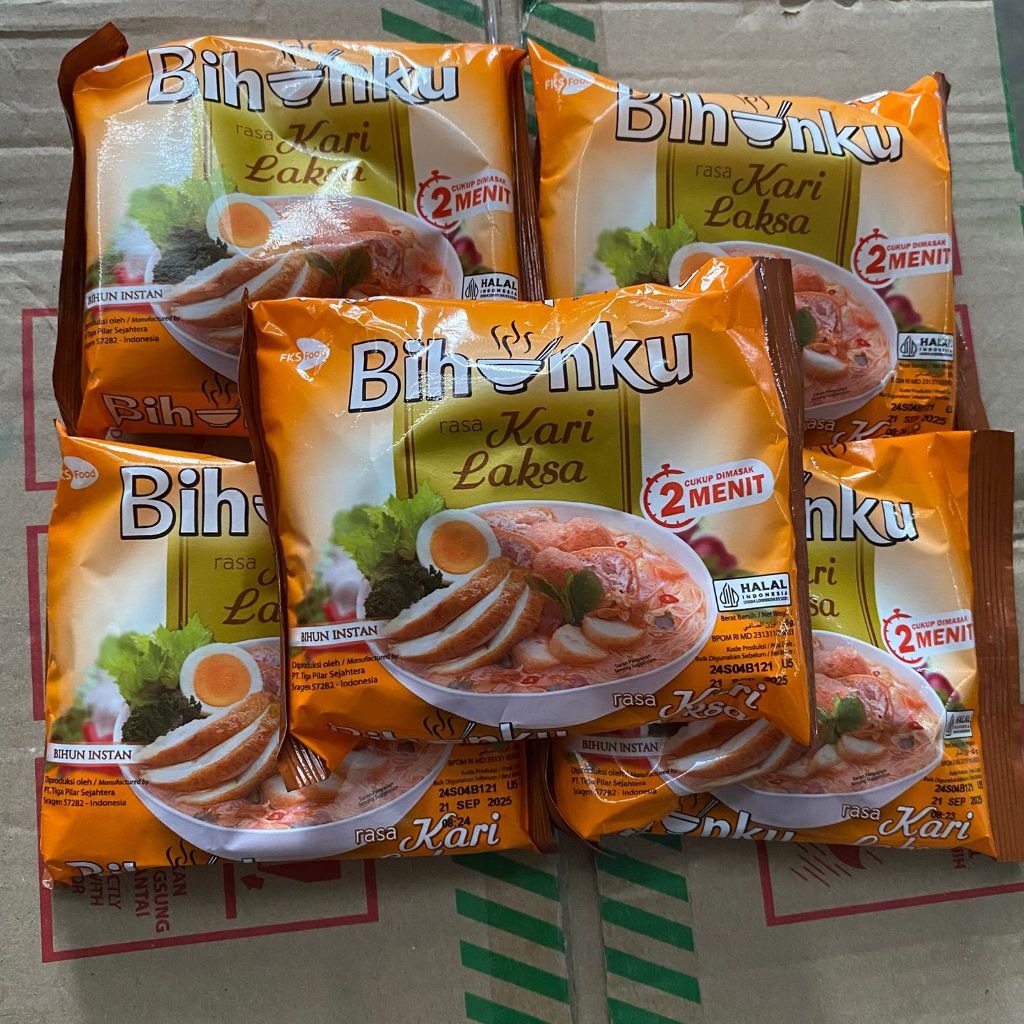 Jual BIHUNKU RASA KARI LAKSA - ISI 5 | Shopee Indonesia