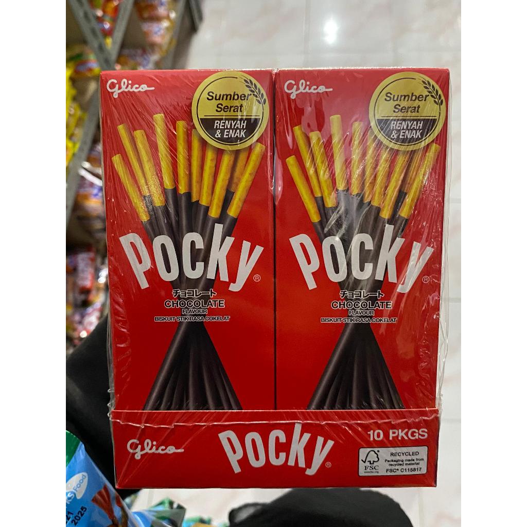 Jual POCKY MINI 22gr rasa Coklat isi 10 Pcs GLICO PEEJOY MINI wafer ...