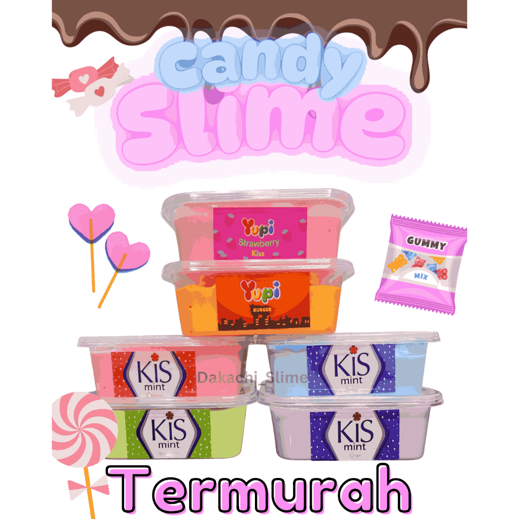 Jual CANDY SLIME BY DAKACHI SLIME || TOFU SLIME || SLIME TERMURAH | || SLIME BERKUALITAS ...