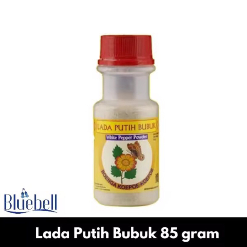 Jual Lada Putih Bubuk Bunga Kupu Kupu 85g | Shopee Indonesia