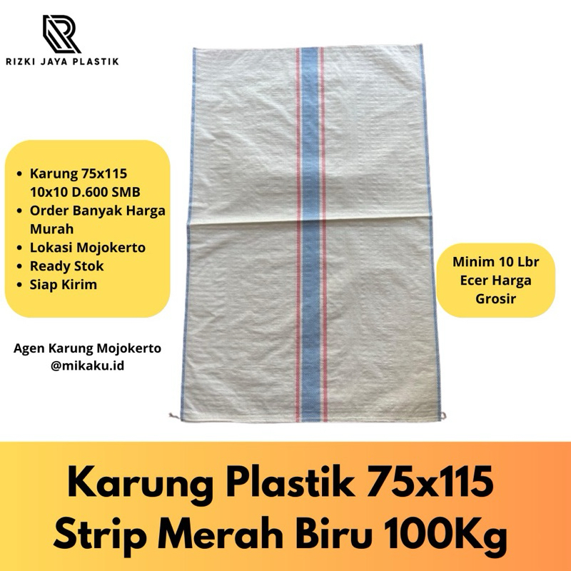 Jual KARUNG PLASTIK BARU BERAS PADI GABAH 75x115 PUTIH 100 KG | Shopee ...