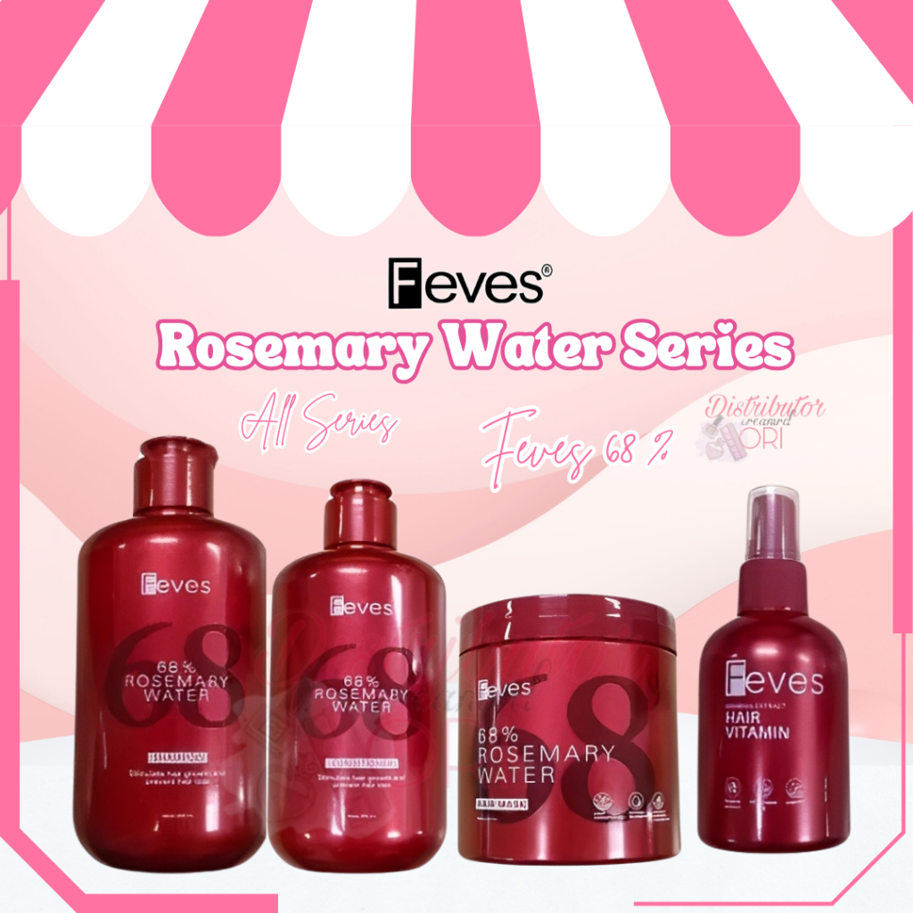Jual Feves 68% Rosemary Water Shampoo/ Hair Mask/ Conditioner/ Hair ...