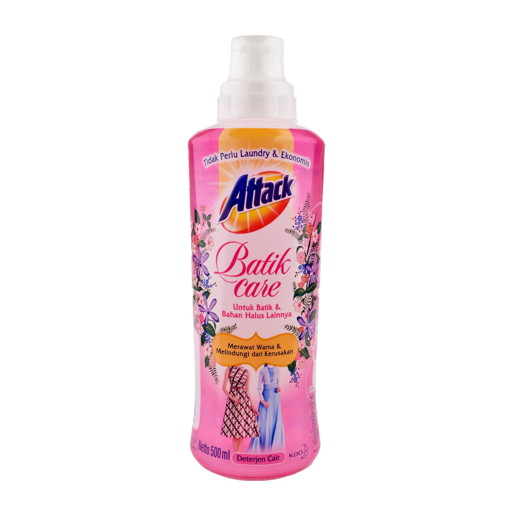 Jual Deterjen Pakaian Halus Batik Sutra Premium ATTACK BATIK CARE 500 ...