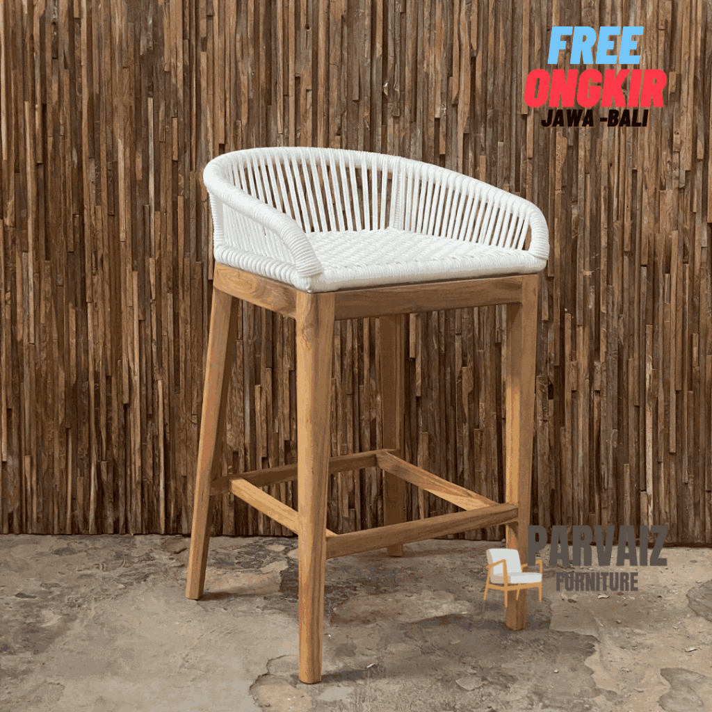 Jual Kursi Bar Minimalis Estetik Warna Putih, Kursi Bar Restaurant ...