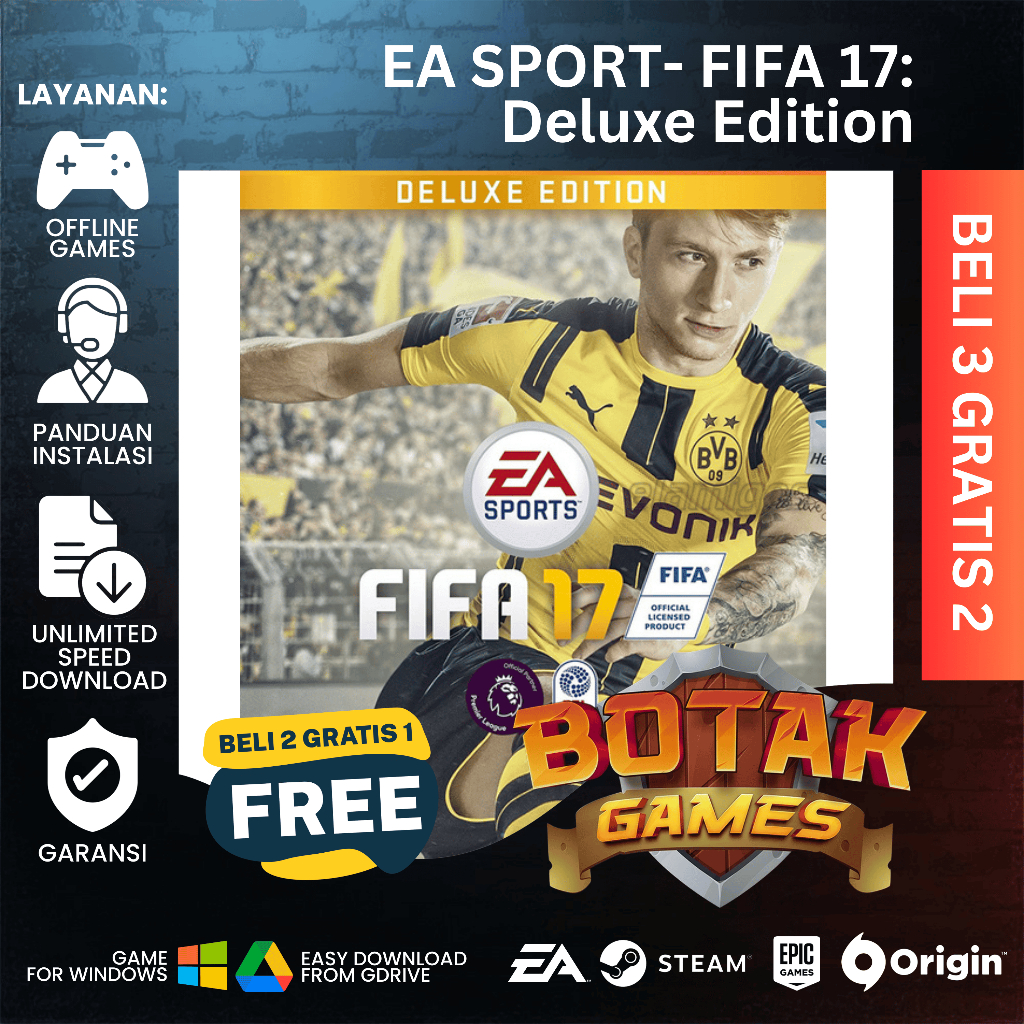 Jual FIFA 17 Deluxe Edition - PC - Google Drive - Offline | Shopee Indonesia