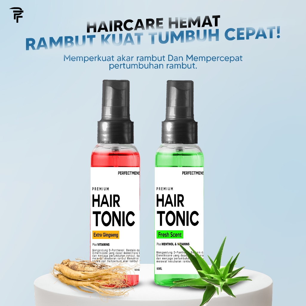 Jual PAKET LENGKAP HAIRTONIC PERFECTMENS (Extract gingseng dan Aloevera ...
