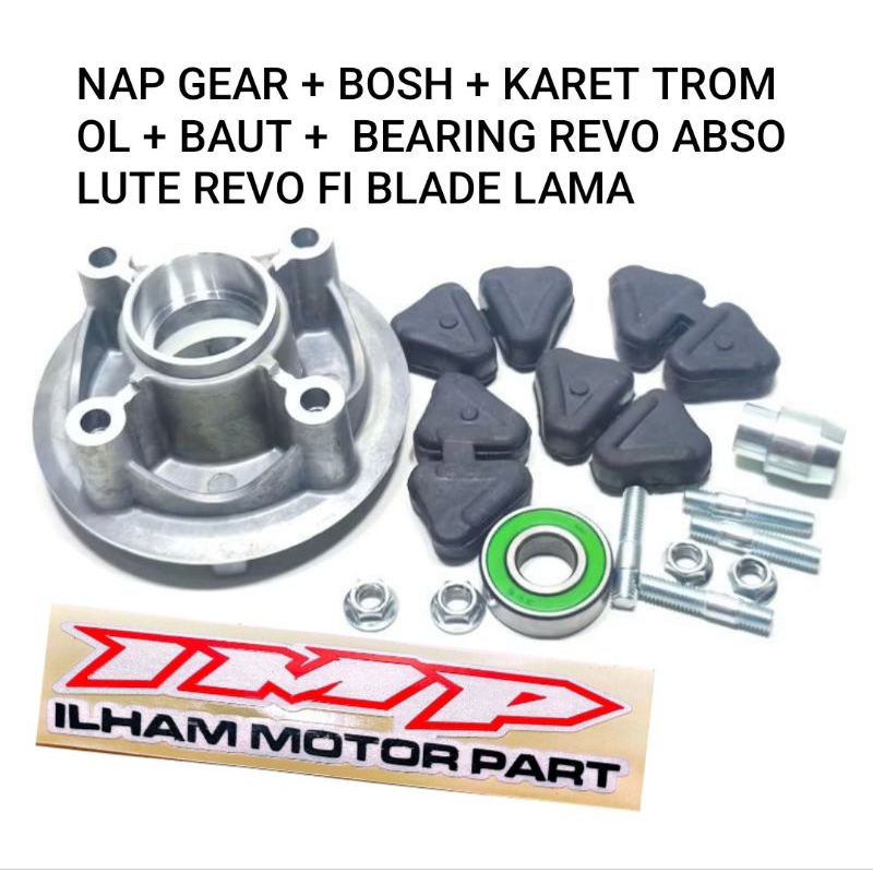 Jual NAP GEAR + BOSH + KARET TROMOL + BAUT + BEARING REVO ABSOLUTE REVO ...