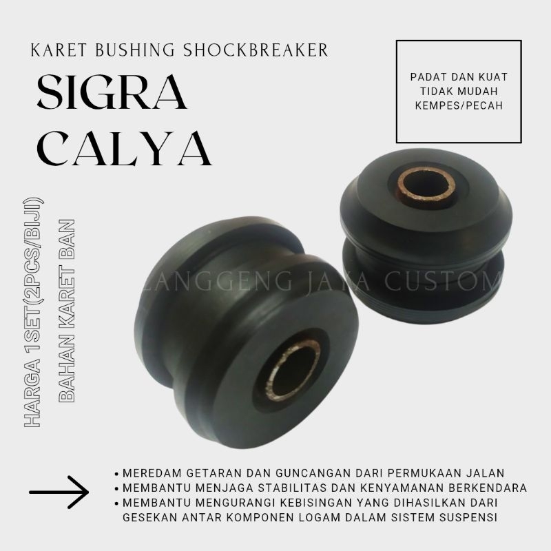 Jual Karet Bushing Shockbreaker Belakang Bawah Sigra Calya Bahan Ban ...
