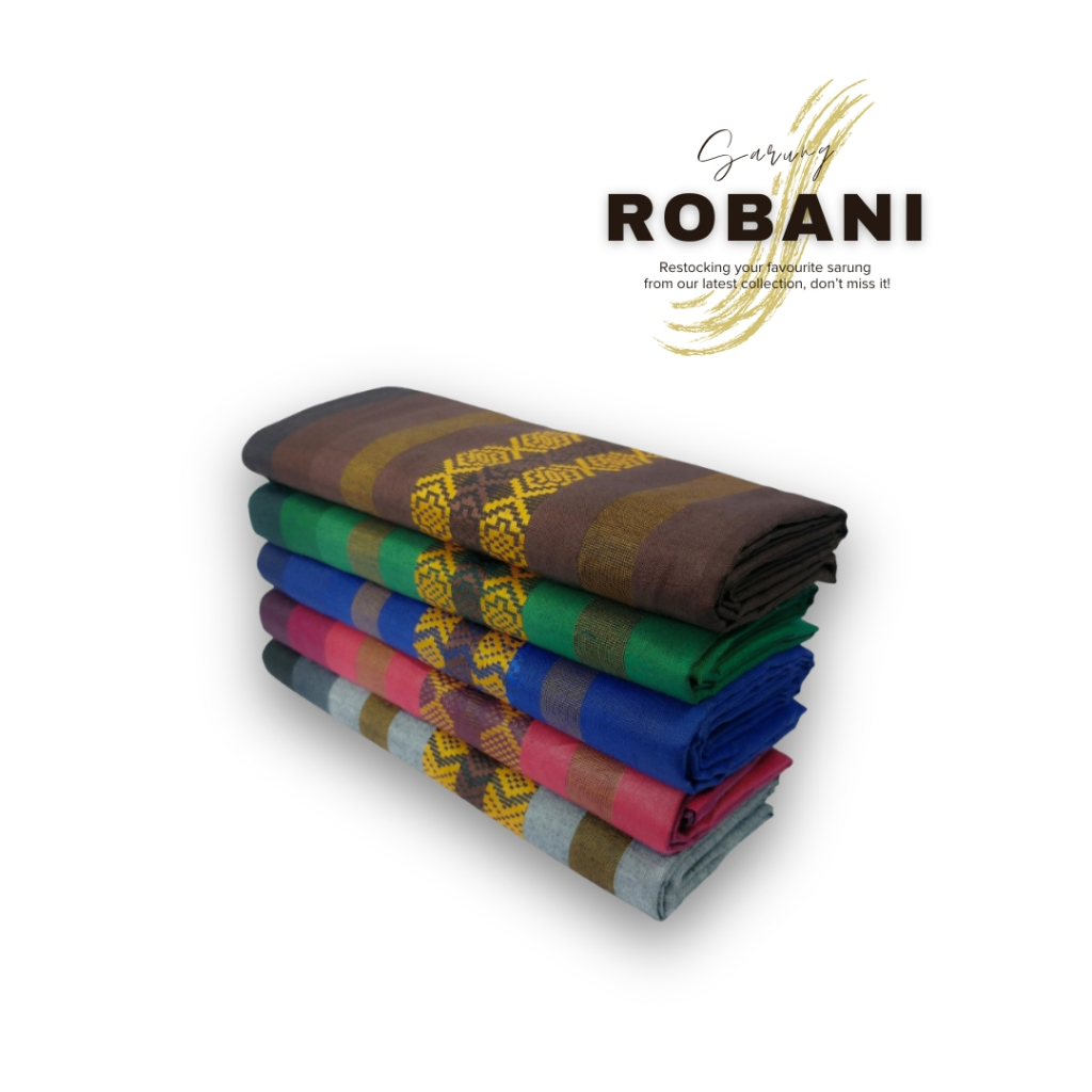 Jual Sarung Tenun Robani Dobby List Warna Biru | Shopee Indonesia