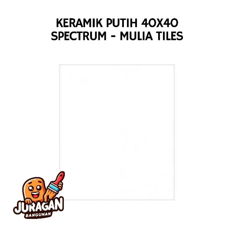 Jual SPECTRUM Mulia Tiles Keramik Putih Polos 40x40 | Shopee Indonesia