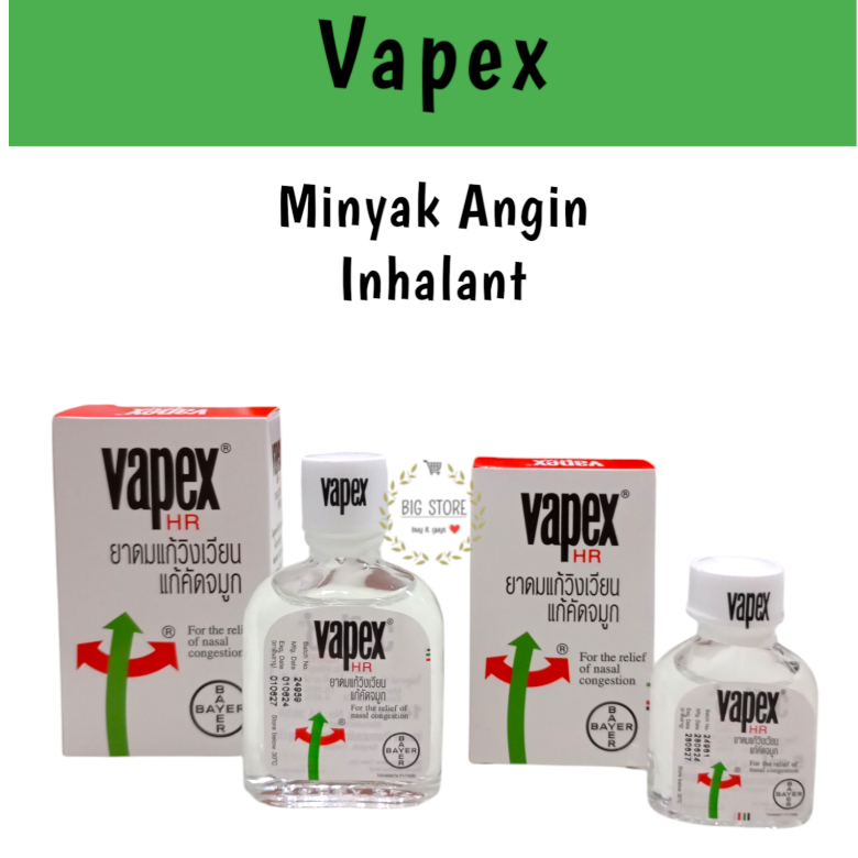 Jual Vapex Minyak Angin Inhalant Bayer 5ml | 14ml | Shopee Indonesia