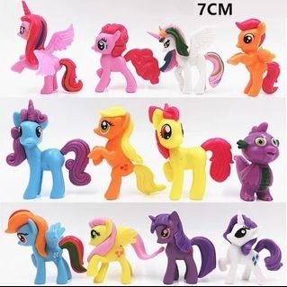 Jual My Little Pony Figure Set 12 Pajangan Mainan Miniatur Hiasan ...