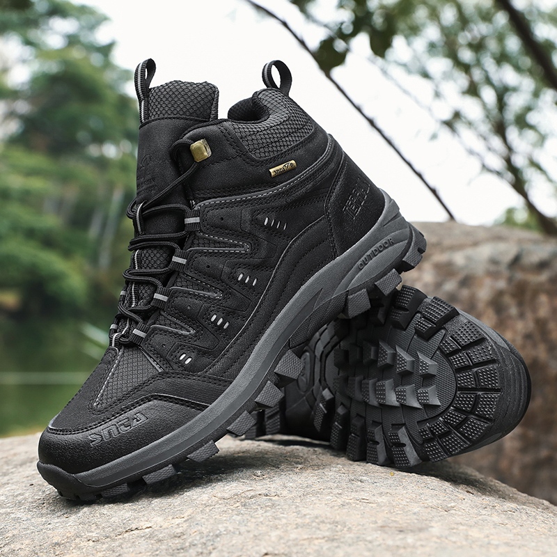 Jual Sepatu Gunung SNTA 502 / 622 Mid Black Waterproof Original Outdoor ...