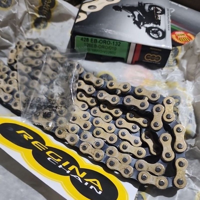 Jual Rantai Roda Regina 415ORO-130L 428ORO-132L Gold | Shopee Indonesia