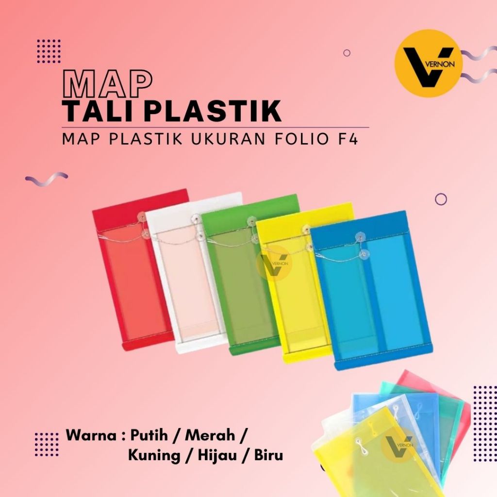 Jual Map Tali Plastik Folio F4 Map Plastik F4 Folio Map Amplop Map ...
