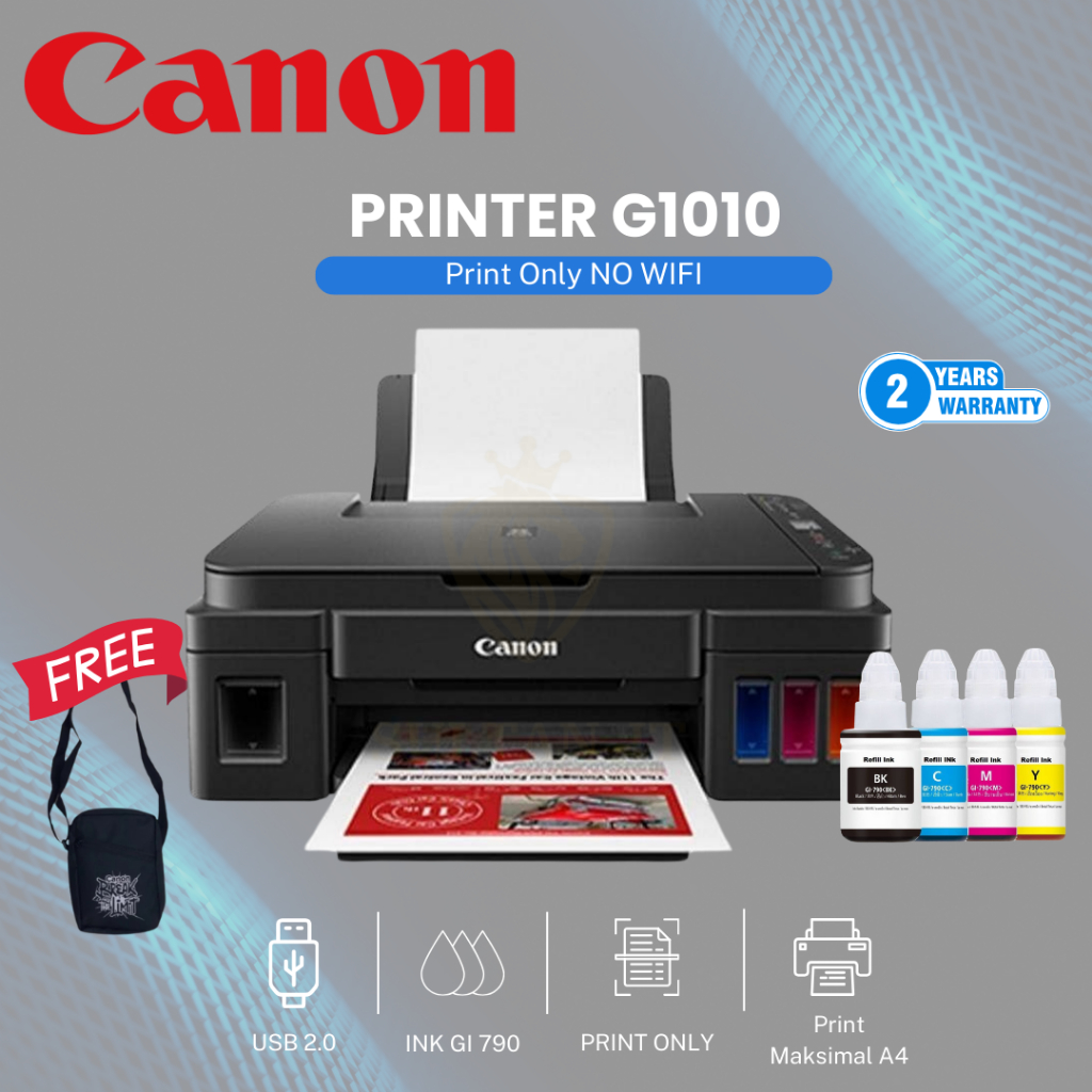 Jual Canon G1010 Printer Canon PIXMA G1010 Ink Tank System | Shopee ...