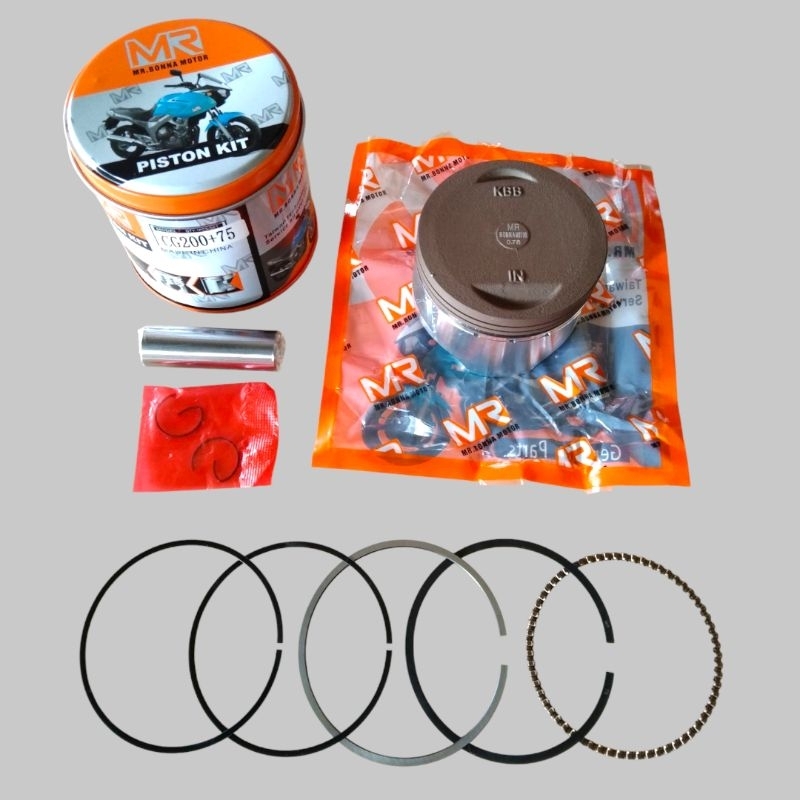 Jual MR piston kit 200cc Os 0,75 set piston untuk universal/semua motor ...