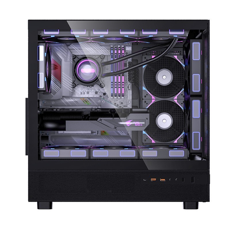Jual FPMAX Crystal Z8 Black - Casing PC ATX - Case PC CPU Gaming ...