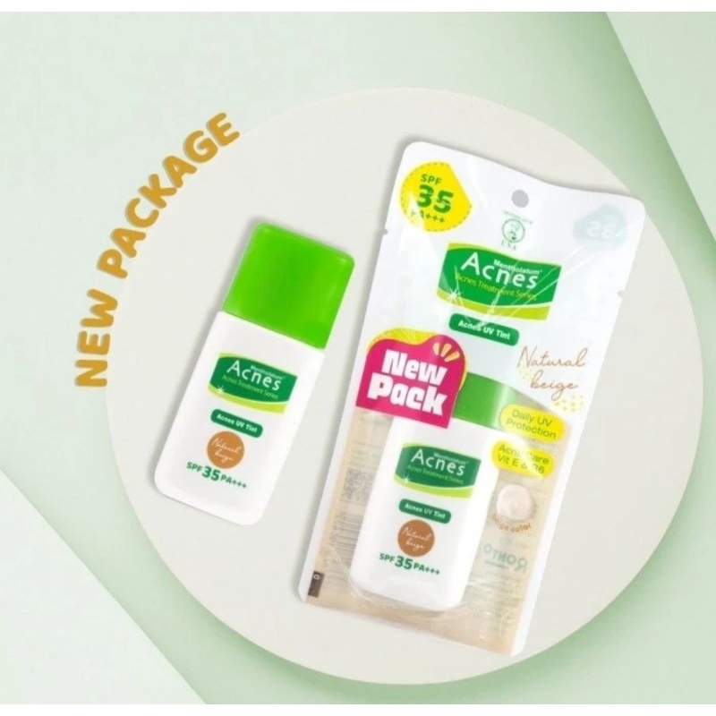 Jual Acnes UV Tint Natural Beige SPF 35 dan PA+++ Tinted Sunscreen ...