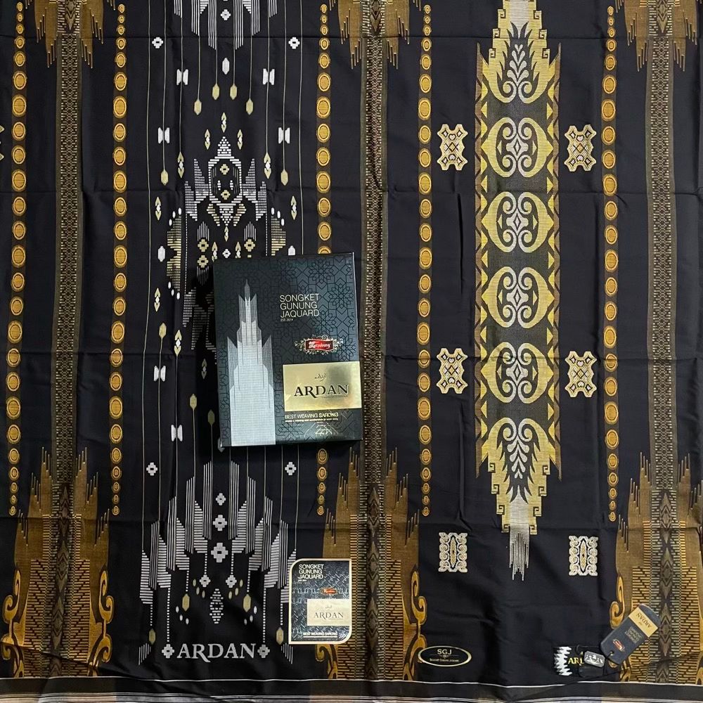 Jual ARDAN SONGKET GUNUNG JAQUARD ORIGINAL |Sarung Tenun Ardan SGJ Gold ...