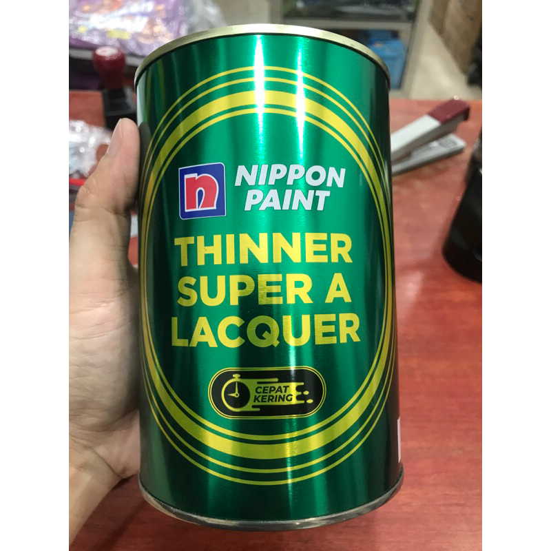 Jual Thinner Nippon Paint Super Thinner A Ukuran 1 Liter (ASLI BUKAN OPLOSAN) | Shopee Indonesia