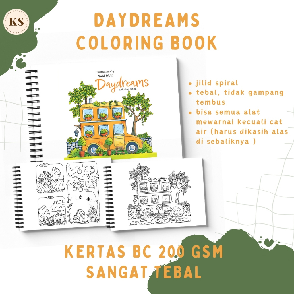 Jual DAYDREAM Coloring Book For Adults And Teens For Relaxation Buku ...