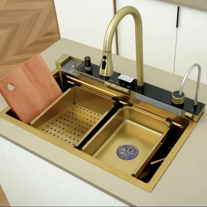 Jual KITCHEN SINK 7545 GOLD PIANO STAINLESS/KITCHEN SINK LUXURY GOLD ...