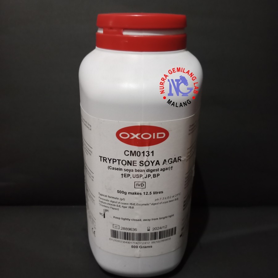 Jual Tryptone Soya Agar ECER OXOID (Soybean Casein Digest Agar) | Shopee Indonesia