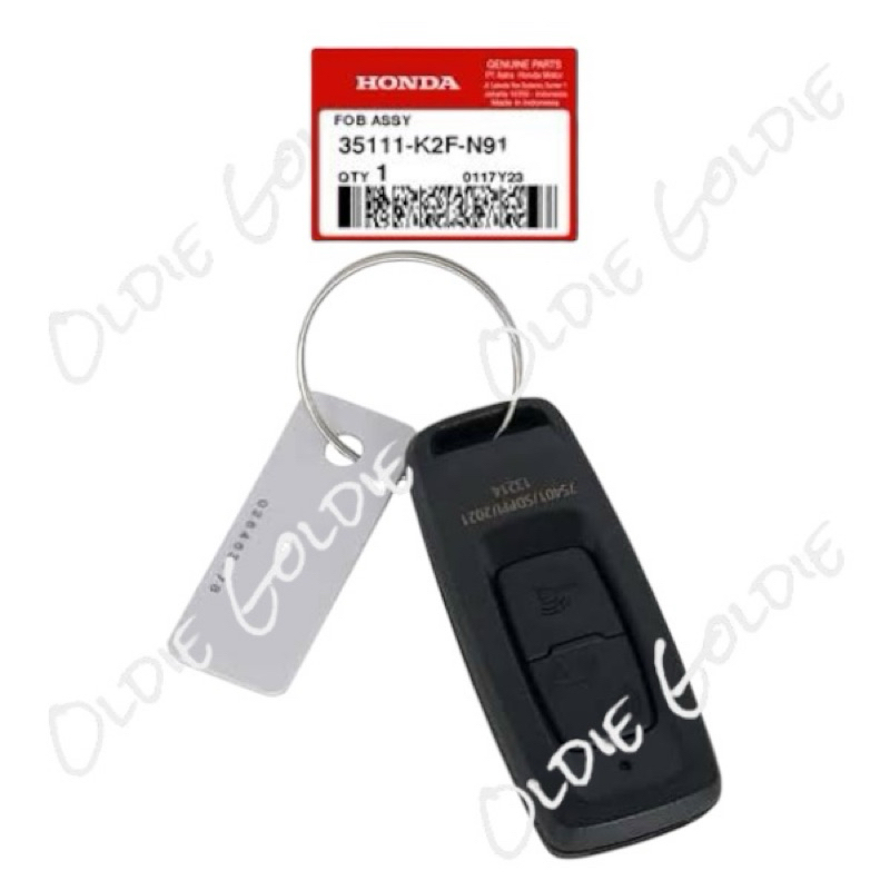 Jual 35111-K2F-N91 Remote Alarm Smart Key Set Fob Assy Scoopy eSP K2F ...