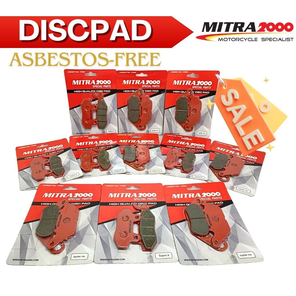Jual Diskpad Disc Pad Mitra2000 Non Asbestos | Kampas rem depan mitra ...
