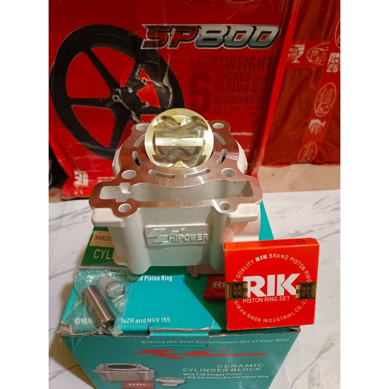 Jual HI POWER RACING BLOCK HIGH COMPRESI SIZE 58MM FJN PISTON PNP AEROX ...