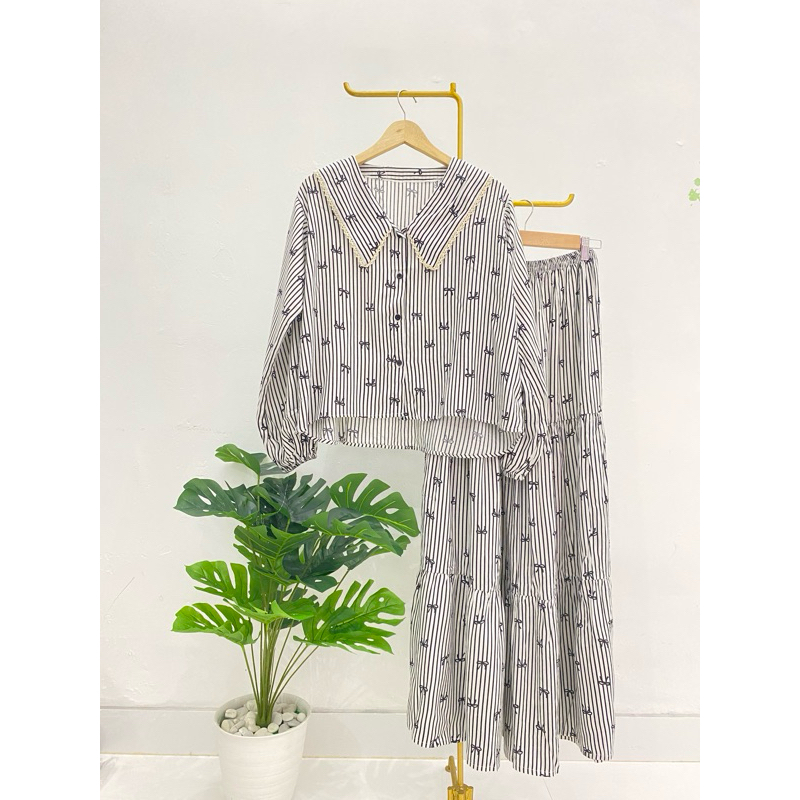 Jual ONE SET ROK AYU | BAJU LEBARAN | SETELAN ROK RAYON | SETELAN ...