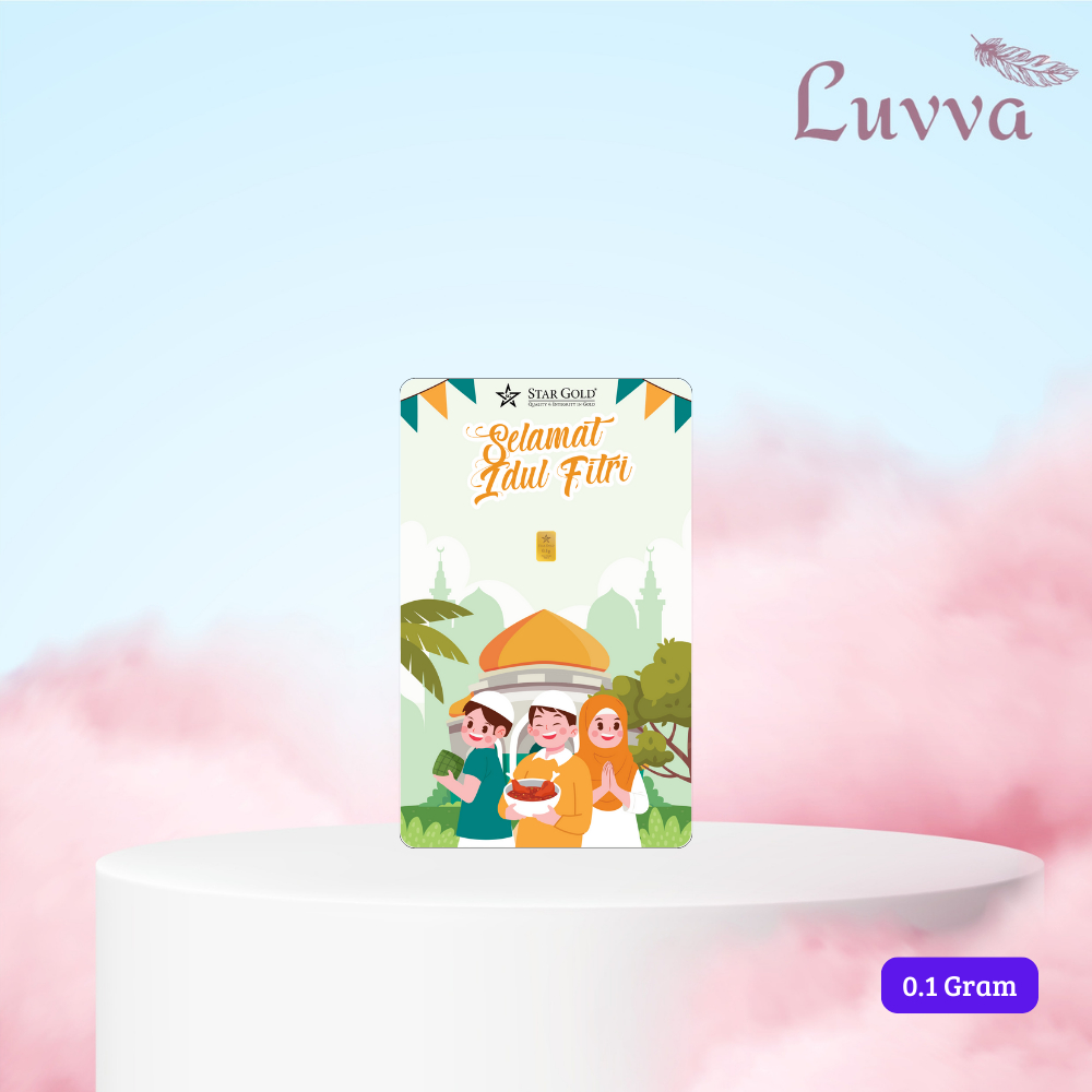Jual LUVVA Star Gold Idul Fitri Series 7 0.1 & 0.25 Gr | Shopee Indonesia