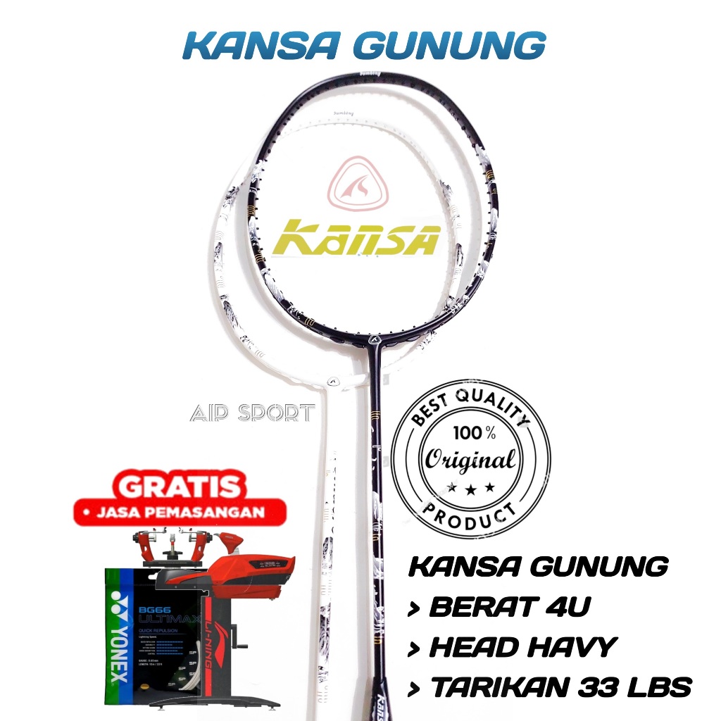 Jual Raket Badminton KANSA GUNUNG Original | Shopee Indonesia