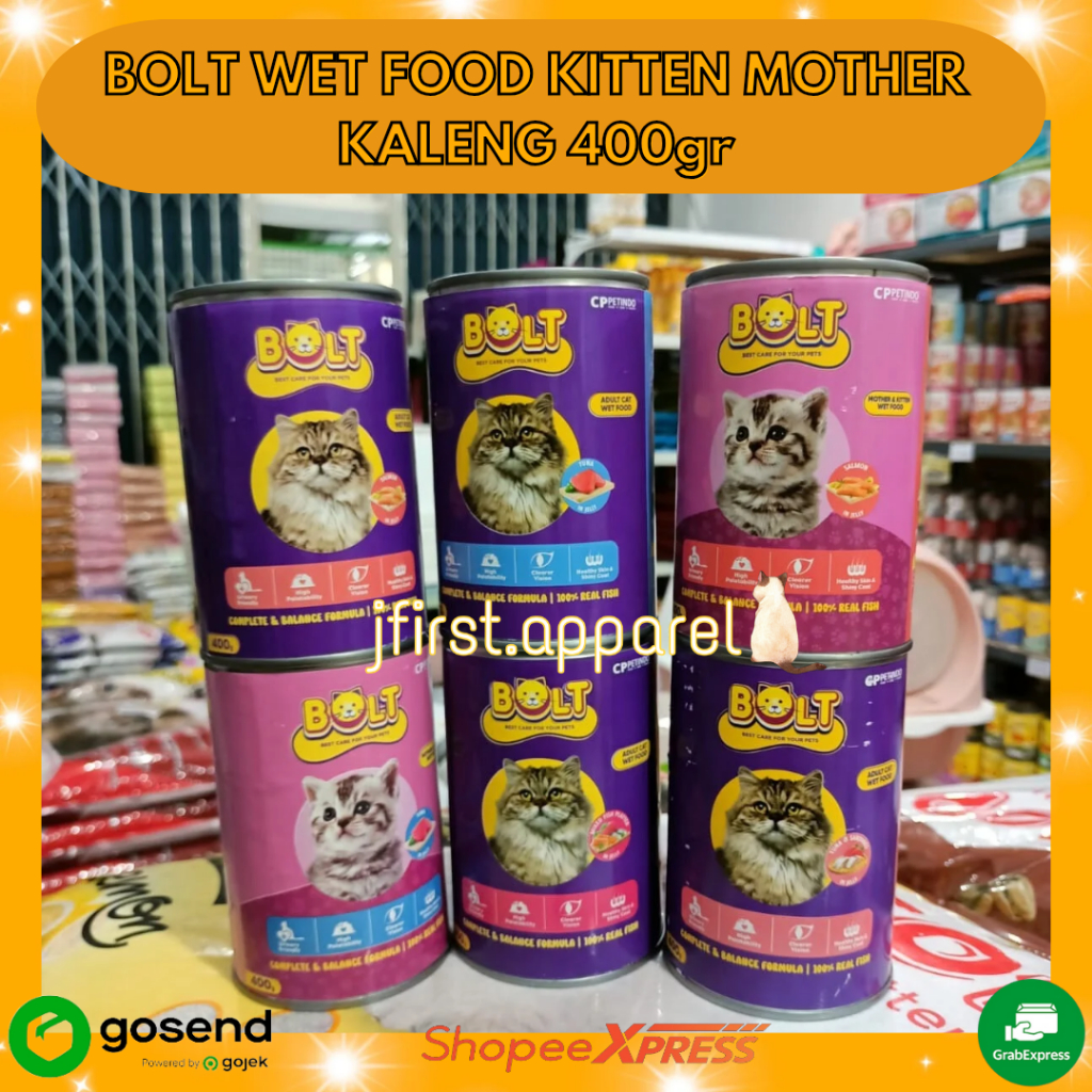 Jual BOLT WET FOOD KALENG 400g | BOLT MAKANAN BASAH | Shopee Indonesia