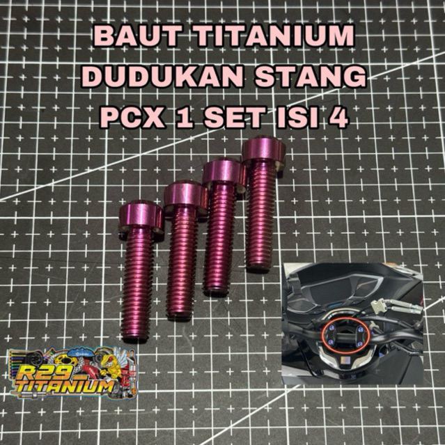 Jual BAUT TITANIUM RAISER STANG PCX/ADV 150 160 RXKING VIXION DLL ( 1 ...