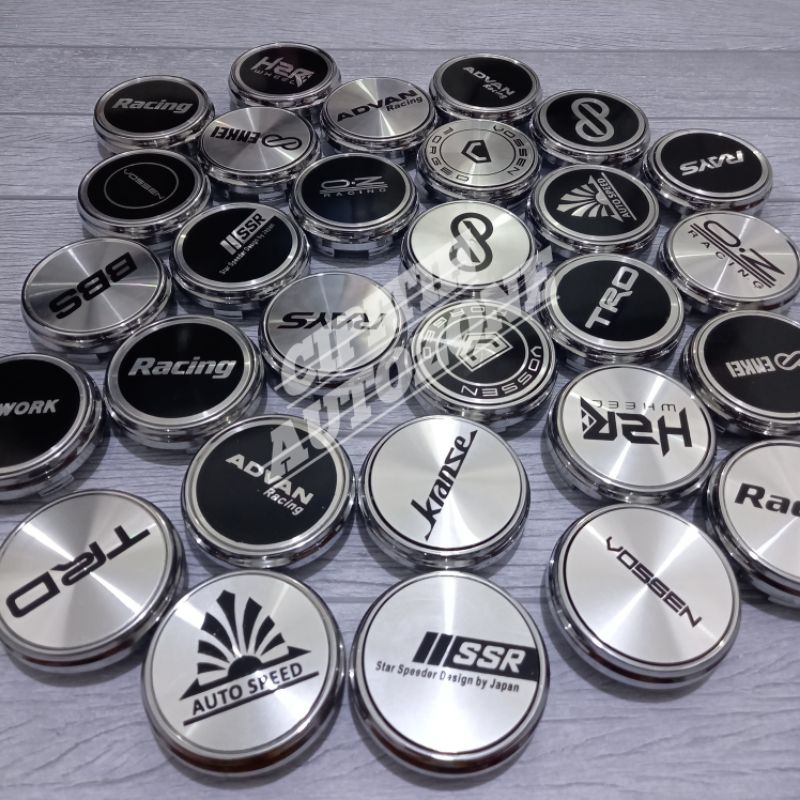 Jual Dop velg racing mobil variasi chrome diameter 6,4 cm harga 1pcs ...