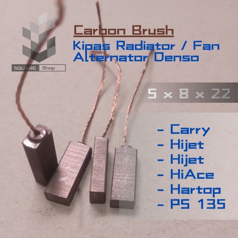 Jual Carbon Brush Bronz / Dinamo Ampere / Alternator Carry -Hijet- Toyota HiAce- Hartop- PS 135 ...