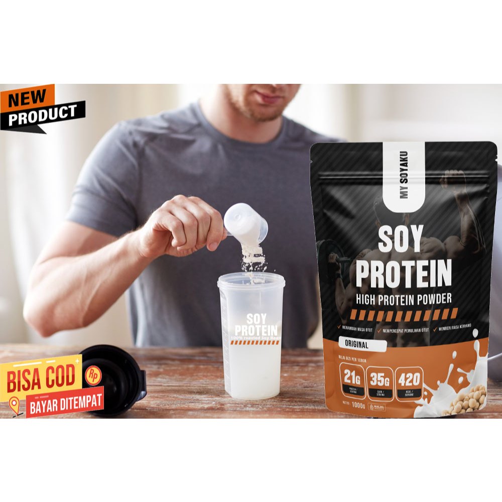Jual WHEY PROTEIN SUSU KEDELAI BUBUK TINGGI PROTEIN 1000 GRAM 20 ...