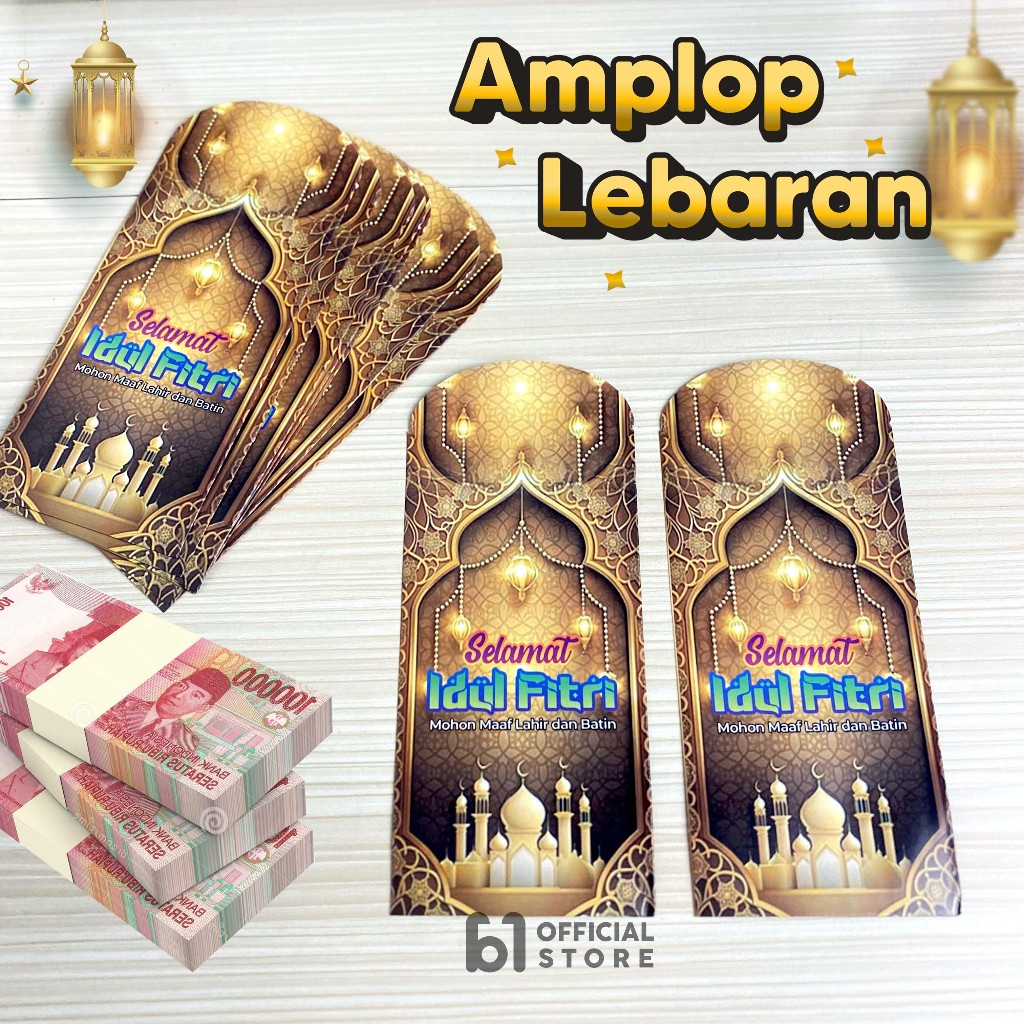 Jual AMPLOP THR LEBARAN MEWAH MODEL 2025 ISI 100 LEMBAR 1 PACK ANGPOU ...