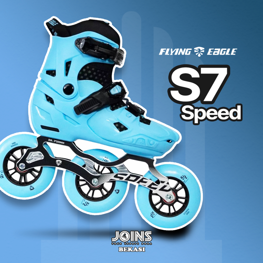 Jual Sepatu Roda Inline Skate Anak Flying Eagle S7 Speed Blue | Shopee ...