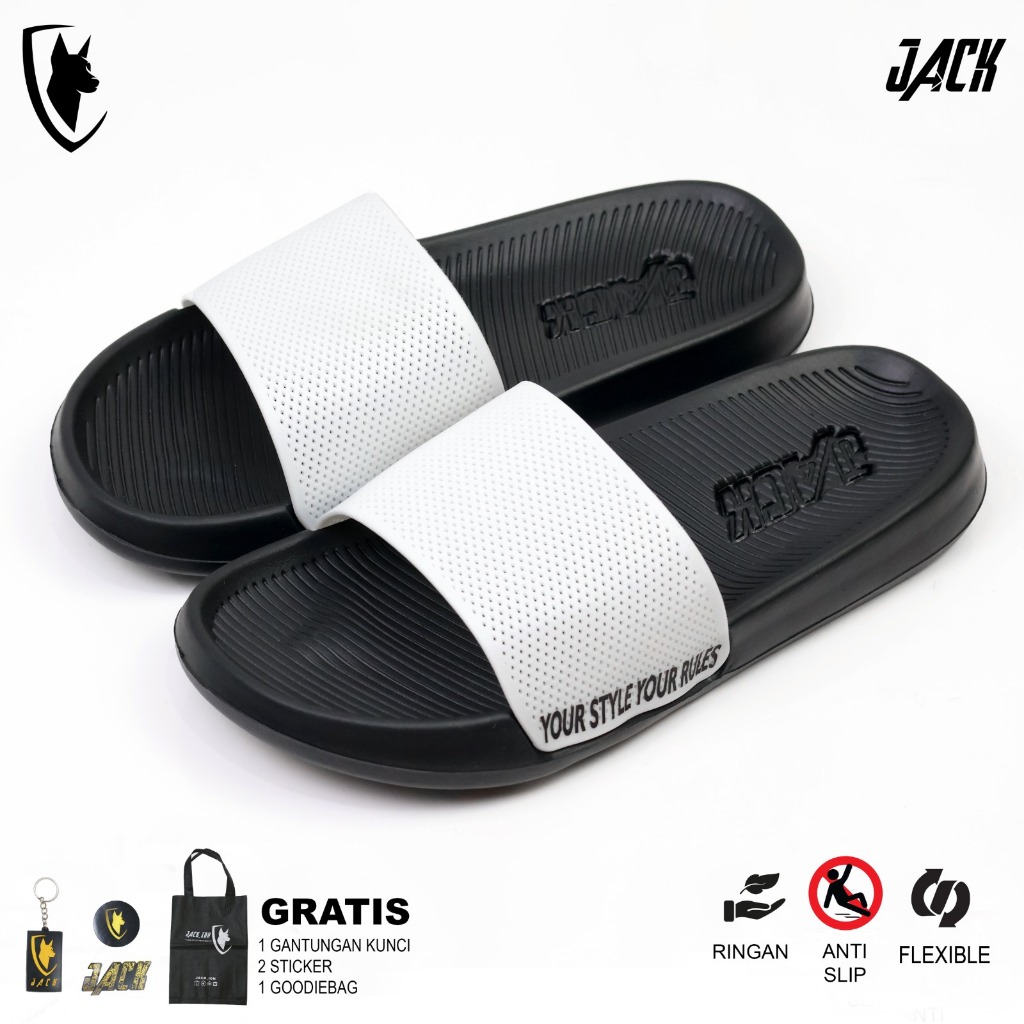 Jual JACK IDN Sandal Slide Pria Sendal Slop Flip Flop | SENDAL SLOP ...